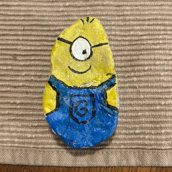 Other | Minion Painted Rock | Poshmark